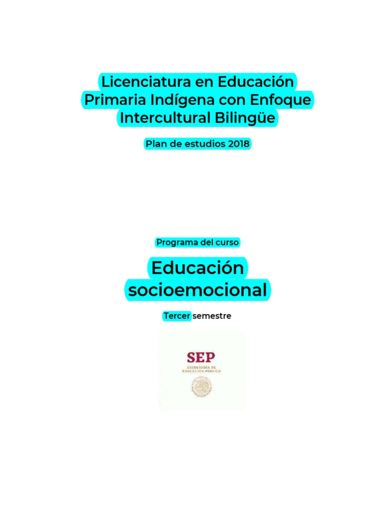 Educación Socioemocional en Primaria Indígena | PDF | Evaluación ...