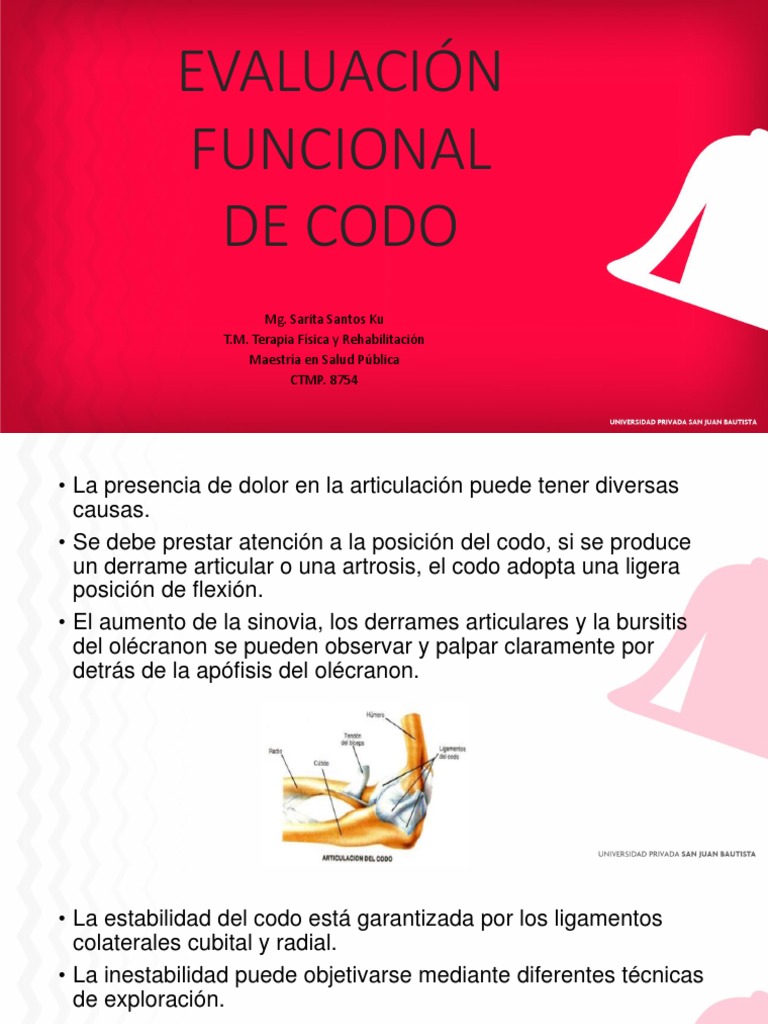 Evaluación Funcional del Codo | PDF
