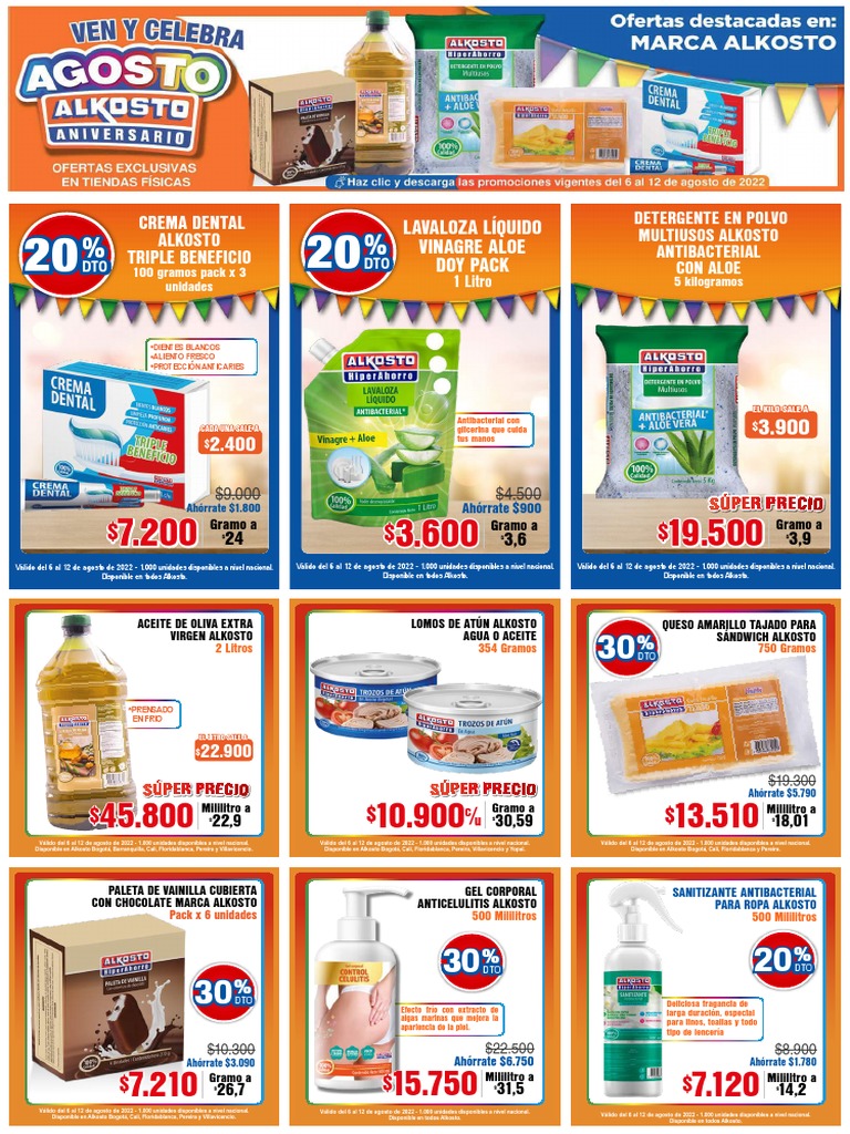 Alkosto Separata Digital Mercado Marca Alkosto 06082022 | PDF