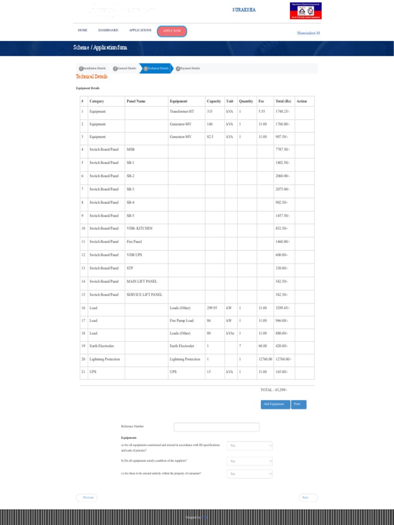 Utham Mahal Fess | PDF | Electrical Engineering | Electricity