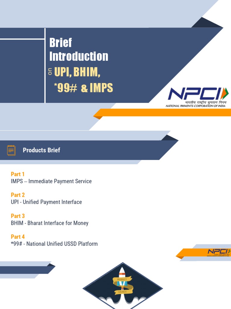 Product Presentation UPI | PDF | Banking | Service Industries