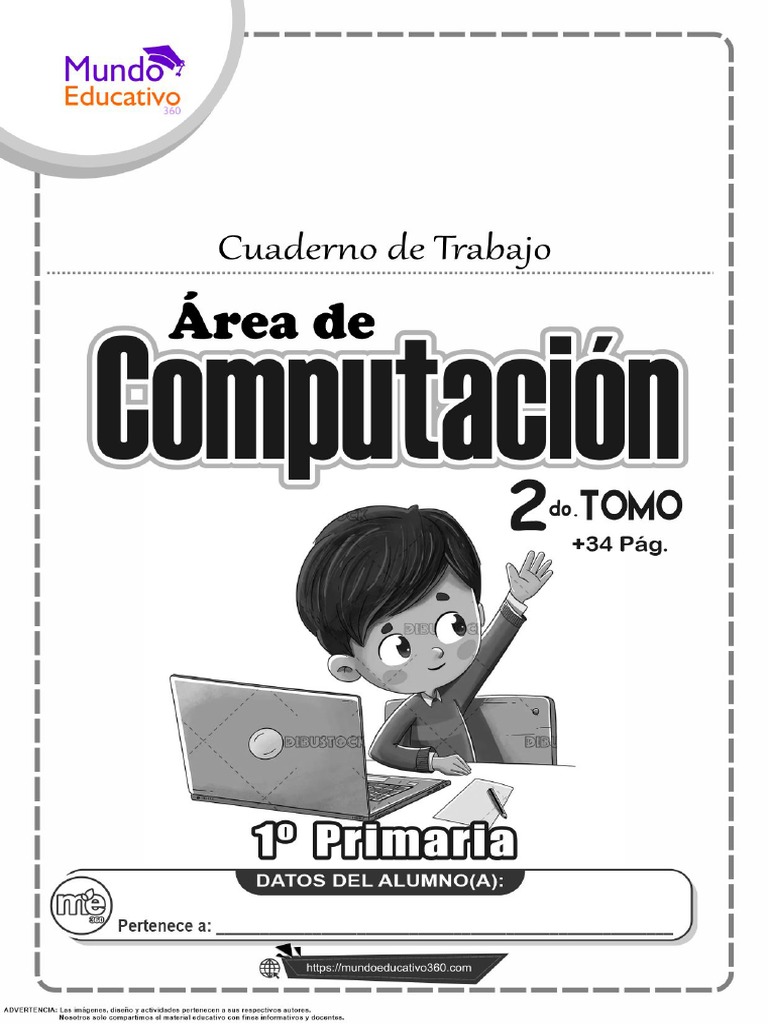 Cuaderno - COMPUTACIÓN - para - Niños - 1º - Prim. (2º PARTE) | PDF