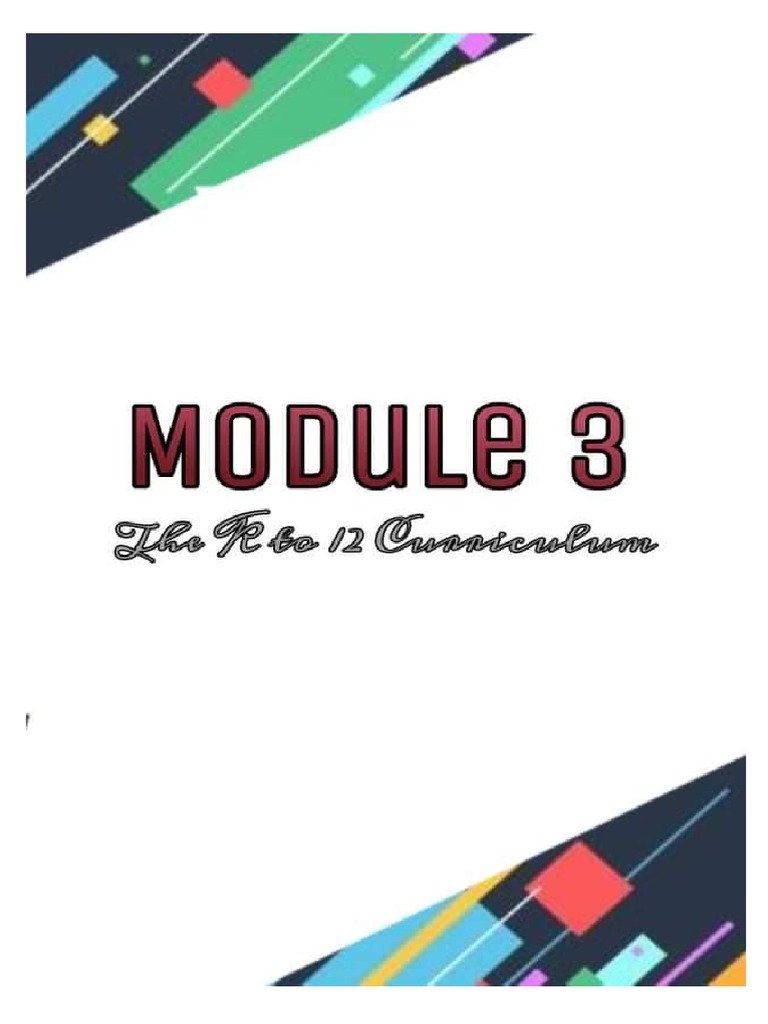 TIP Module 3 | PDF | Inclusion (Education) | Educational Assessment