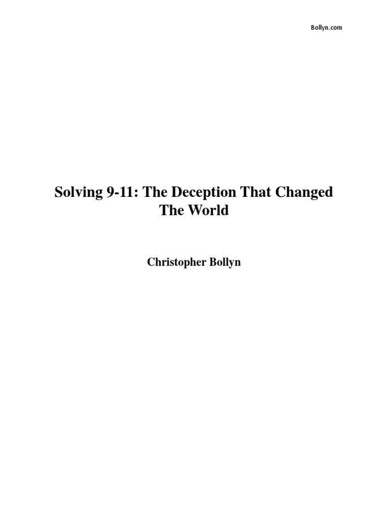 Solving 9-11 The Deception That Changed The World (Christopher Bollyn ...