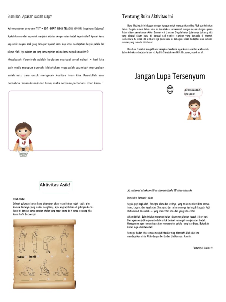 Buku Mutabaah Yaumiyah ITM Oke | PDF