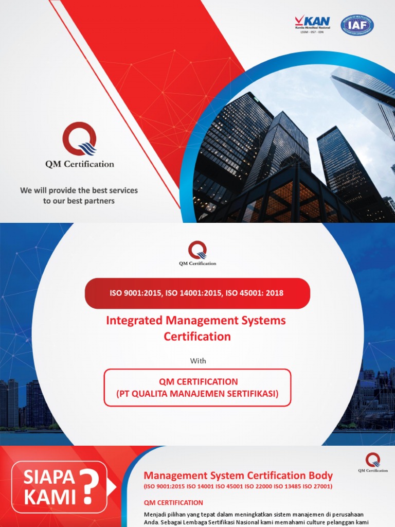 Marketing Tools Presentasi QM Certification | PDF | Production And ...