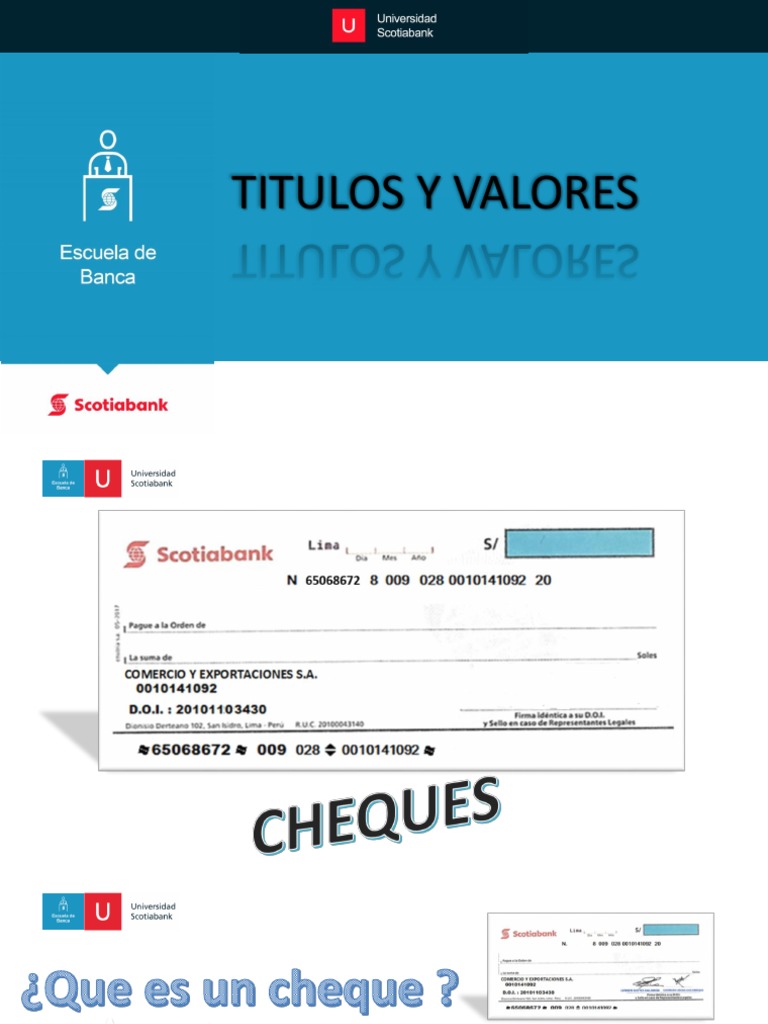 Titulos Valores Cheques 2022 | PDF | Cheque | Bancos