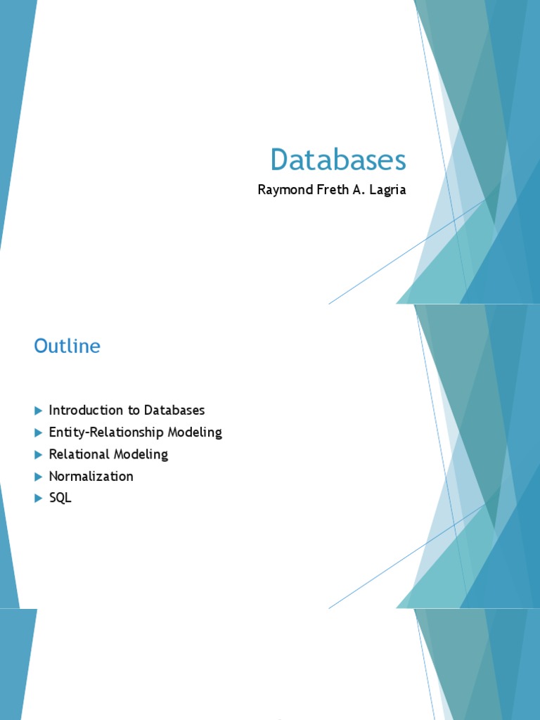 1 0 Introduction To Databases Pdf Databases Conceptual Model