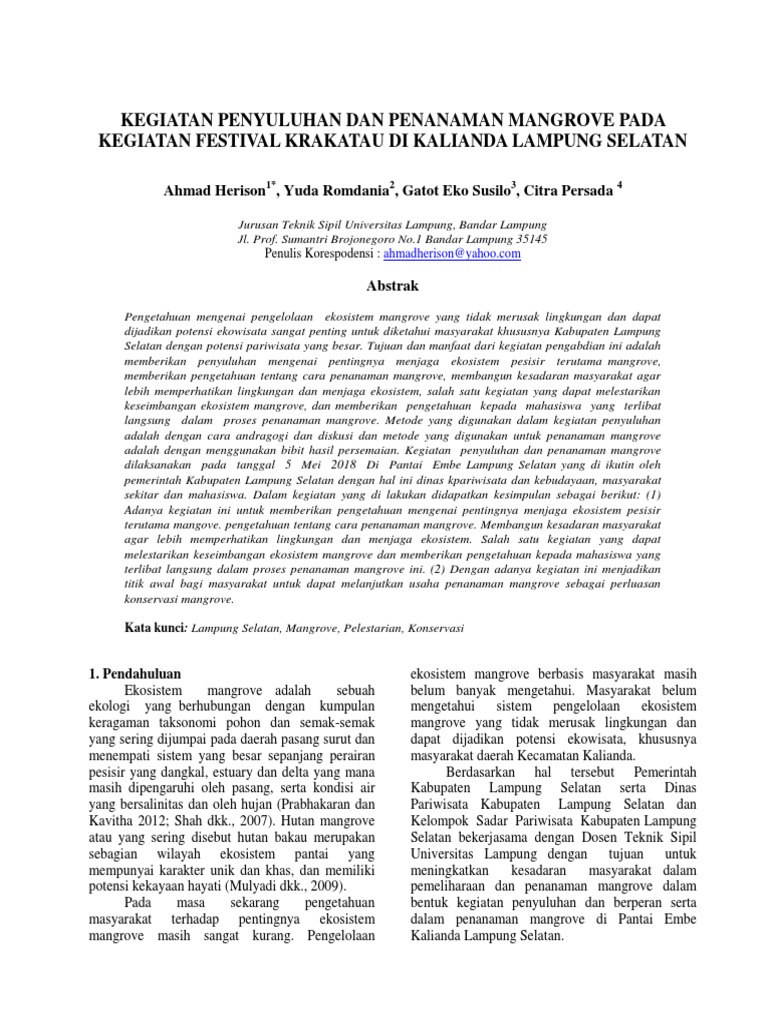 Paper - SENAPATI - UNILA - AHMAD HERISON | PDF