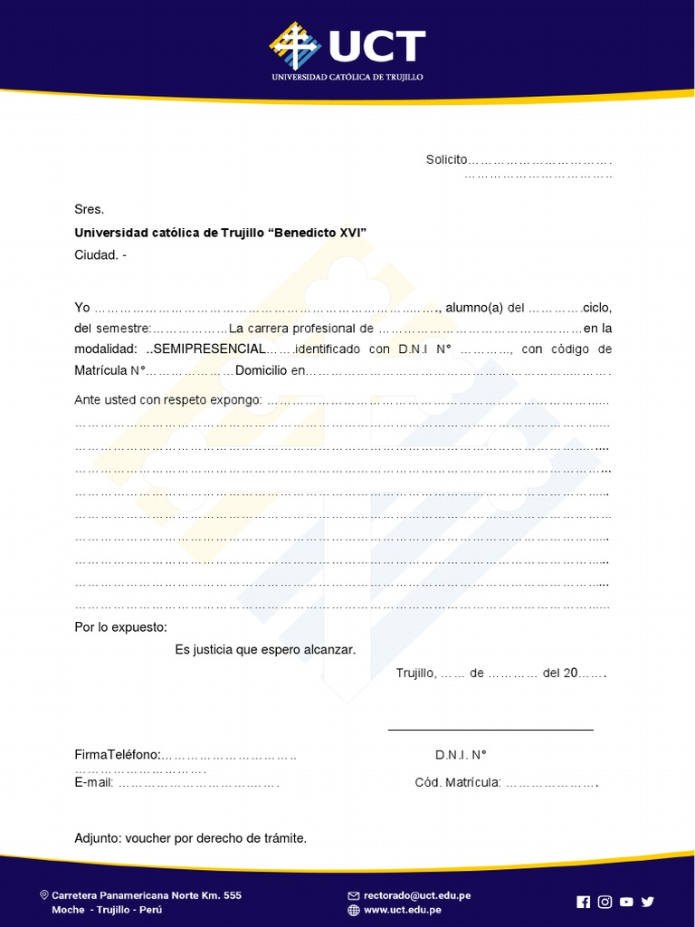 Formato Solicitud | PDF
