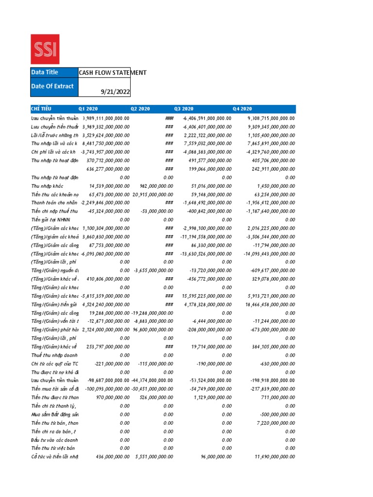 SSI ACB Financial Statement Cash Flow 21092022 | PDF