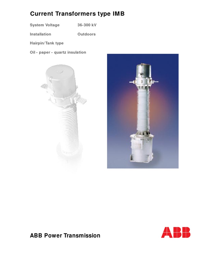 CT - IMB - 36 To 300 KV | PDF | Transformer | Capacitor