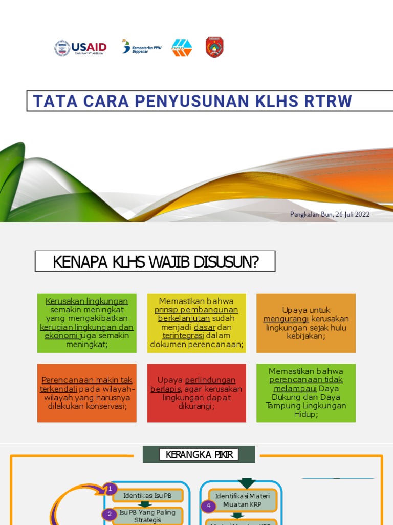 Tata Cara Penyusunan KLHS RTRW | PDF