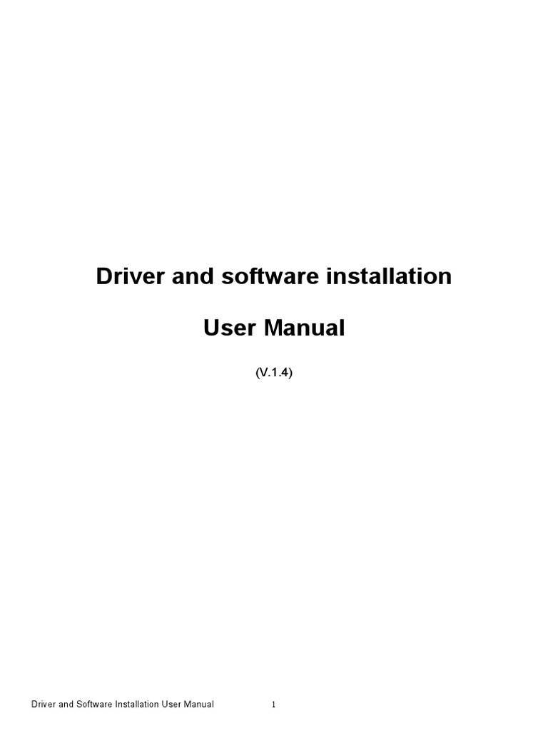 How To Install Software and Drivers | PDF | Installation (Computer ...