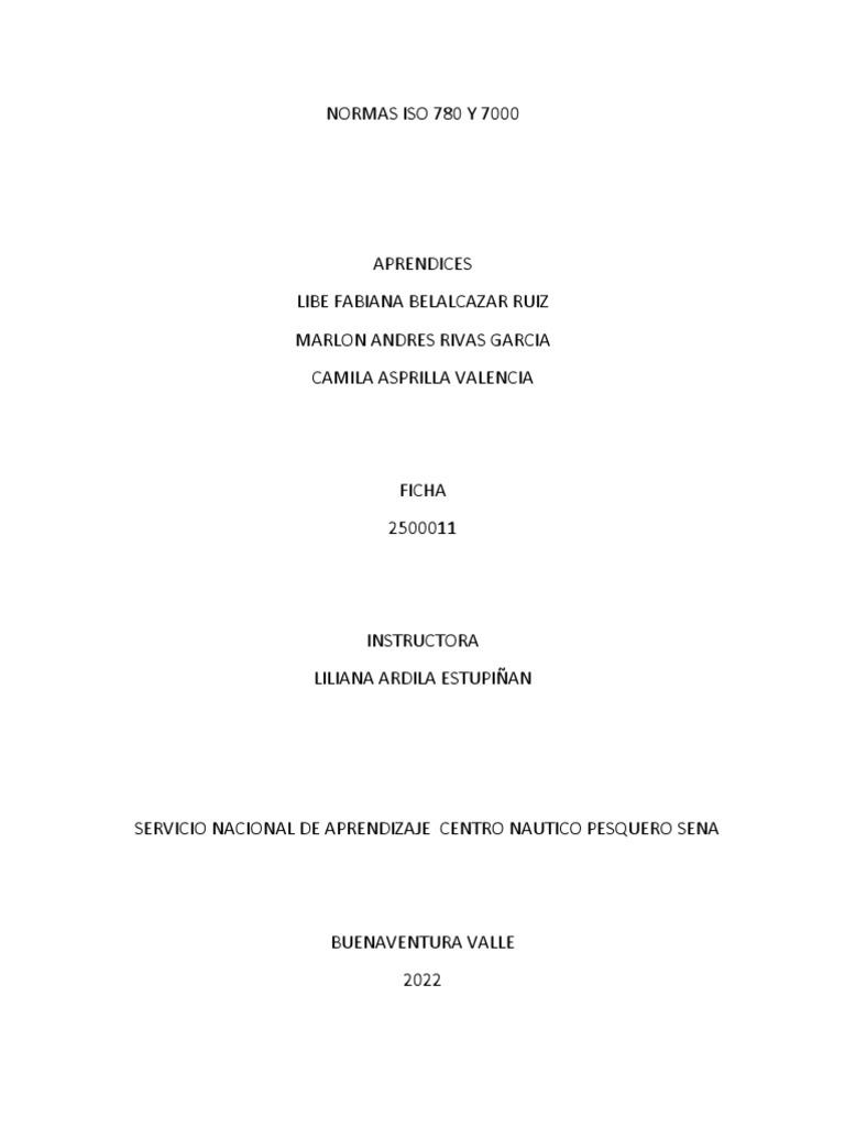 Normas Iso 7800 y 7000 | PDF | Marca