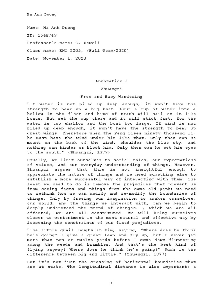 ENG 2205 - Annotation 3 | PDF