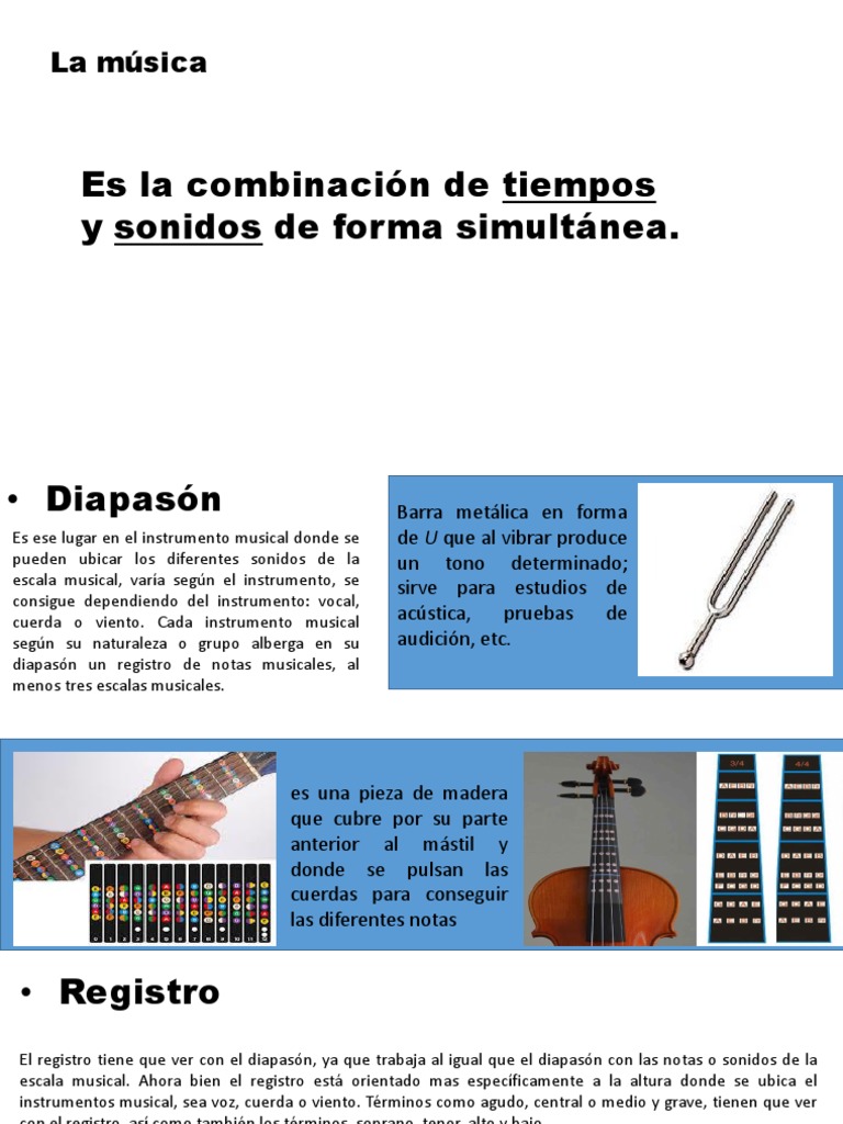 Teoría de La Música - Conceptos Básicos | PDF | Sonido | Escala (música)