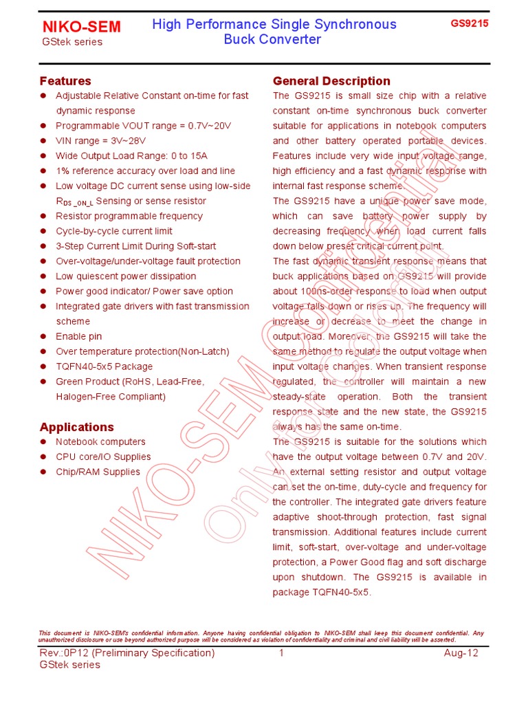 Gs9215 Niko Sem | PDF | Electrical Engineering | Electric Power