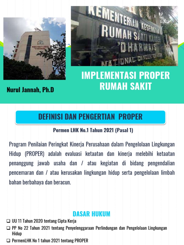 Implementasi PROPER di Rumah Sakit | PDF