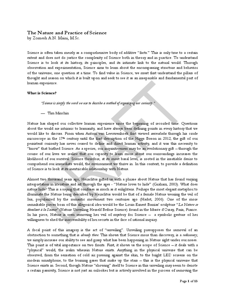 Module 1 - The Nature and Practice of Science | PDF | Science | Hypothesis