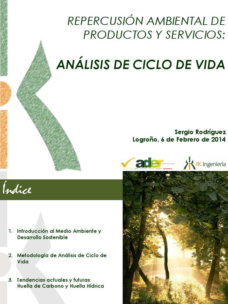Analisis Ciclo de Vida-06!02!14-Primera Parte | PDF | Evaluación del ciclo de vida | Ambiente