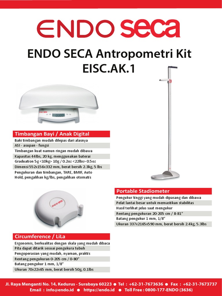 Alat Antropometri ENDO SECA | PDF