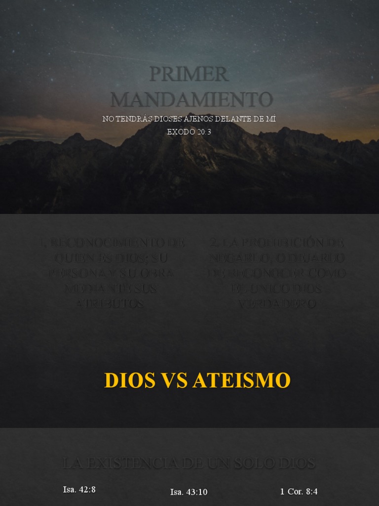 Segundo Mandamiento | PDF | Dios | Yahvé