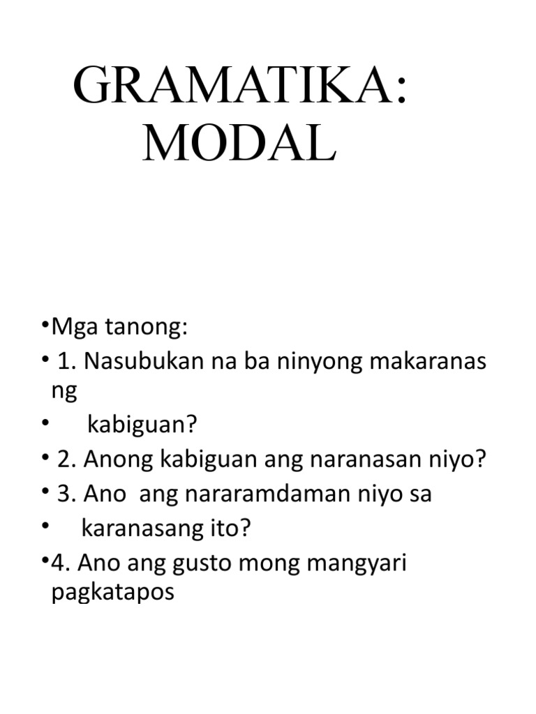 Modal Powerpoint | PDF