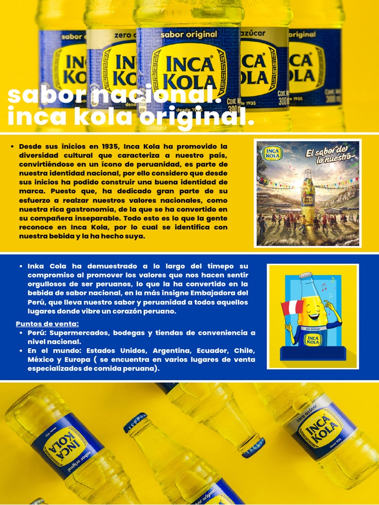 Sabor Nacional. Inca Kola Original. | PDF | Perú