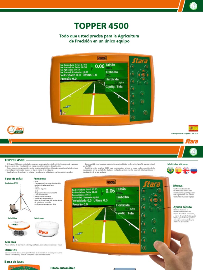 Topper 4500 | PDF | Sistema de Posicionamiento Global
