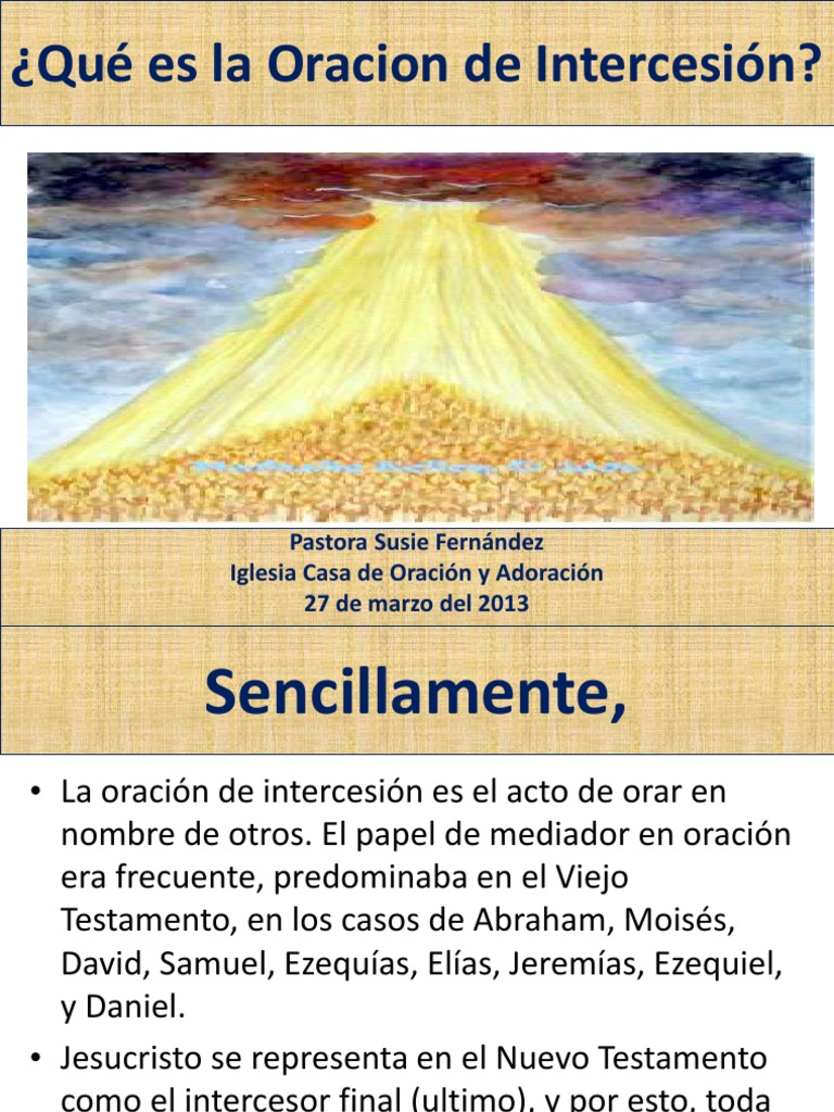 Qué Es La Oracion de Intercesión | PDF | Oración | Jesús