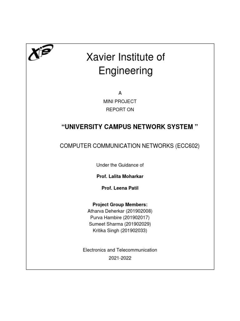 University Campus Network System (CCN) | PDF | Internet Protocol Suite | Computer Network