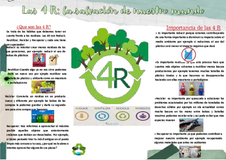 Las 4R: claves para reducir nuestro impacto ambiental | PDF | Residuos | El plastico