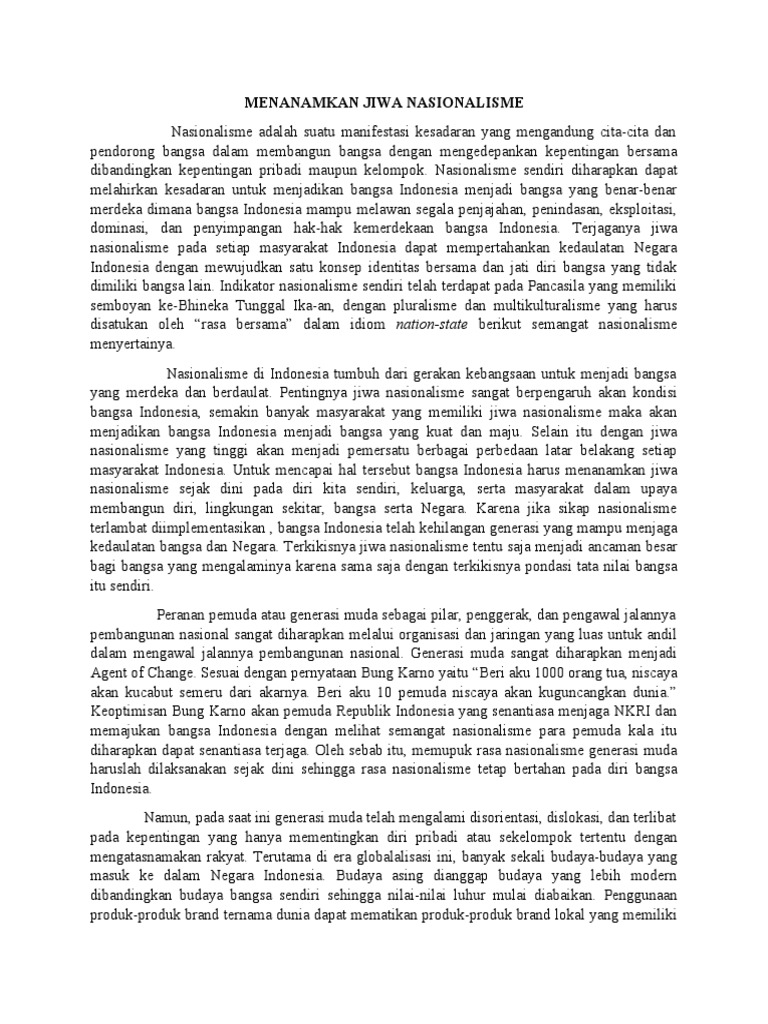 Essay Pendidikan Pancasila Pdf