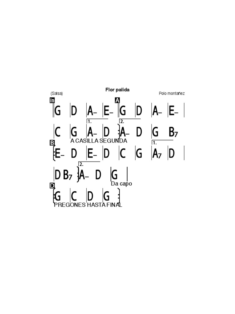 Flor Palida - Marc Antonhy 2 | PDF