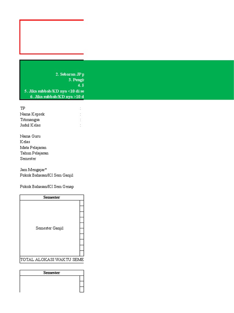 Alokasi Prota Prosem 22-23 | PDF