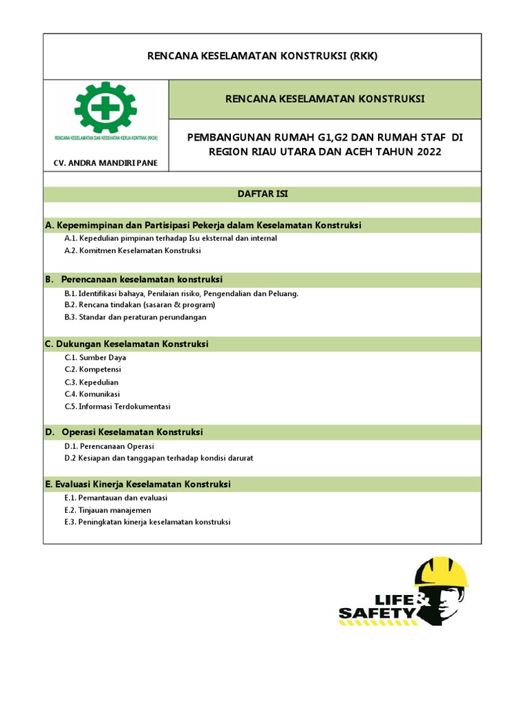 Komitmen K3 (RKK) | PDF