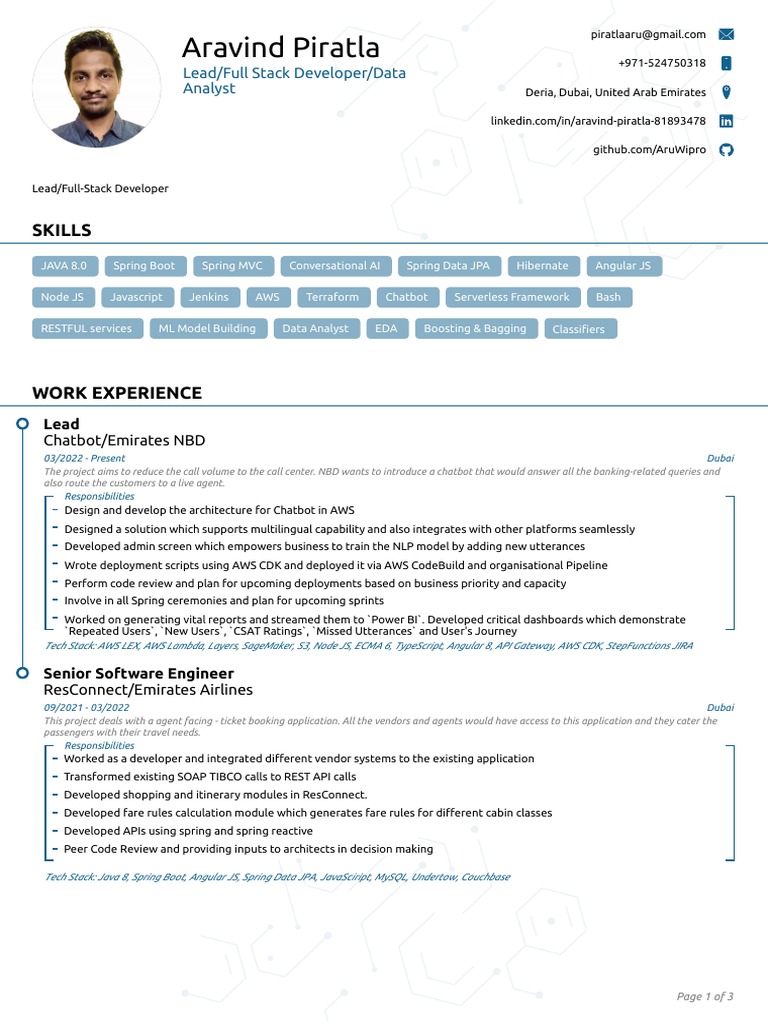 Aravind Resume | Download Free PDF | Spring Framework | Cloud Computing