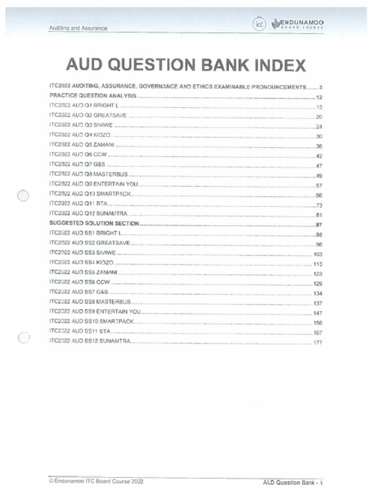 Audit, Assurance, Governance and Ethics | PDF