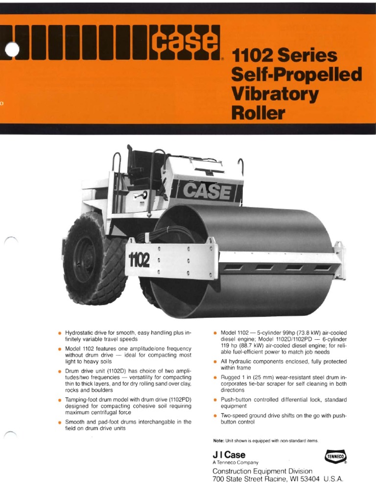 Case Vibromax 1102 Series Specification | PDF