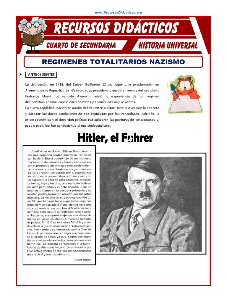 Ascenso del Nazismo en Alemania | PDF | Alemania nazi | Adolf Hitler