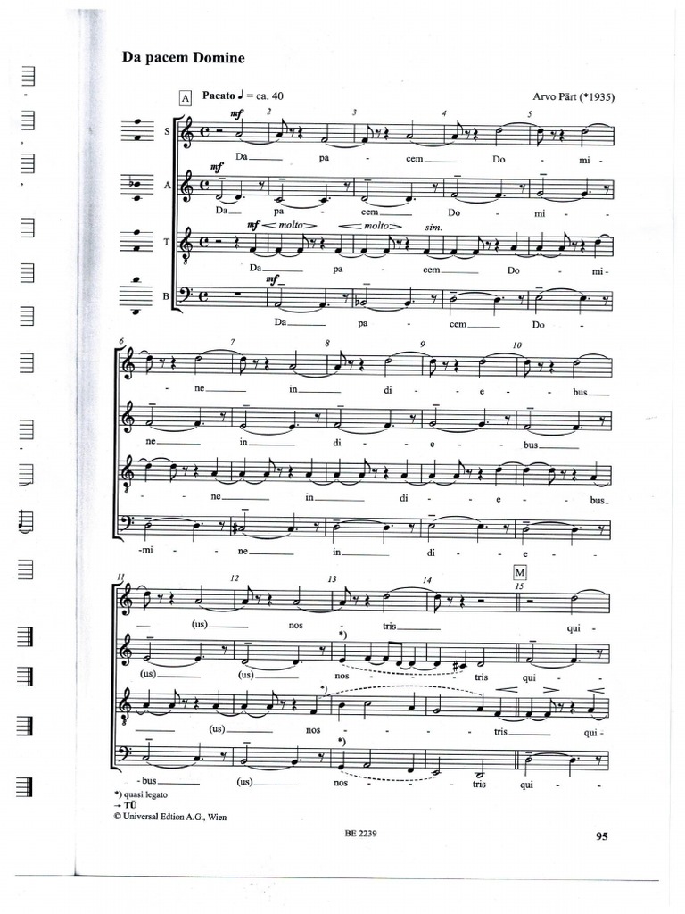 Da Pacem Domine | PDF