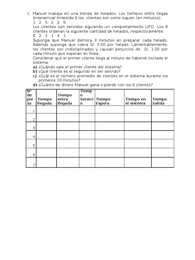 Ejercicios Simulacion Manual Enseñanza De Matemática Science