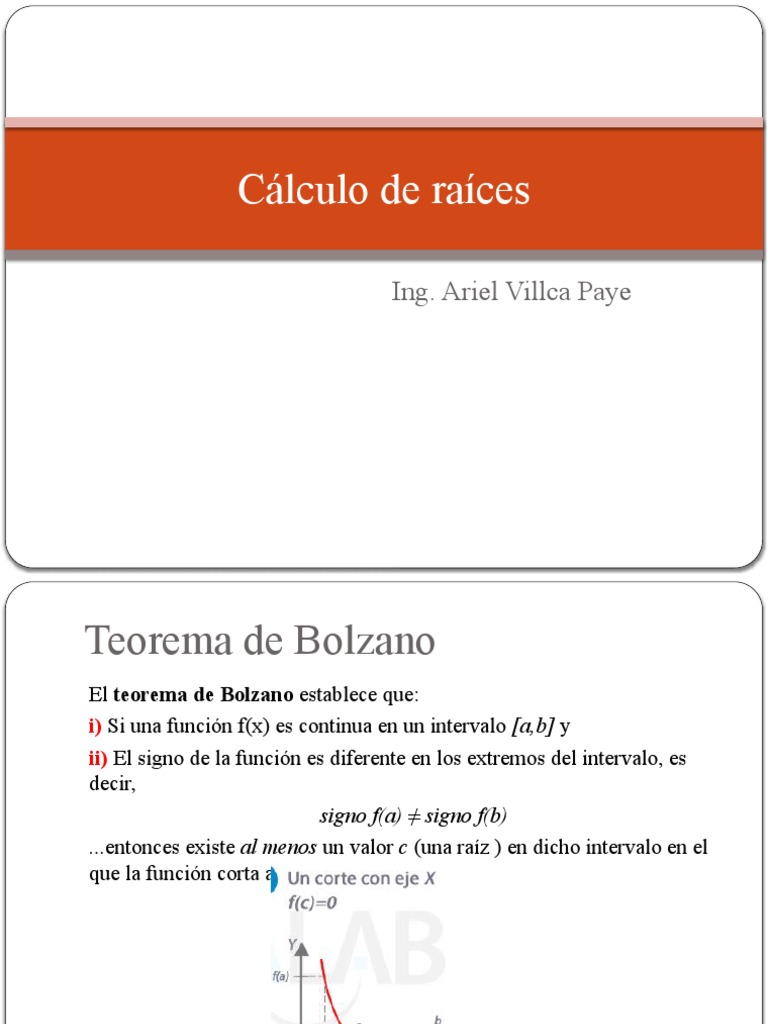 Clase 1. Método de La Bisección | PDF | Ecuaciones | Matemáticas