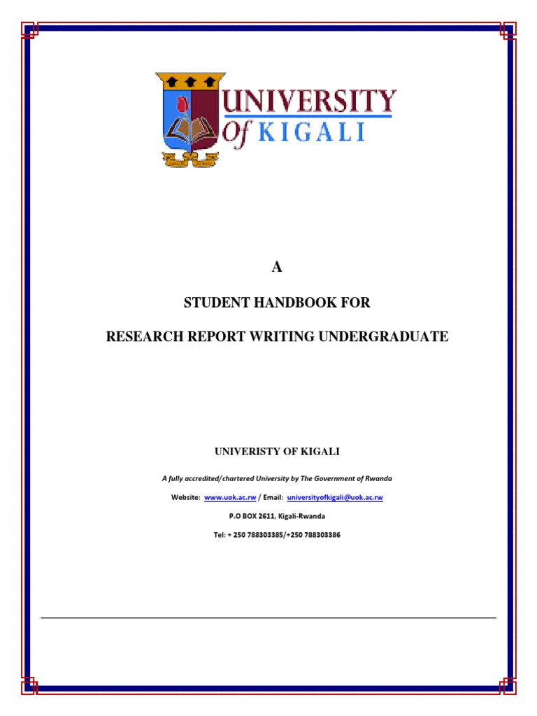 Integrated Undergraduate Research Handbook Version 2020 by DR JB | PDF ...