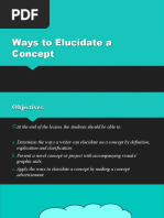 MODULE 6 Elucidating A Concept-1 | PDF | Concept | Definition