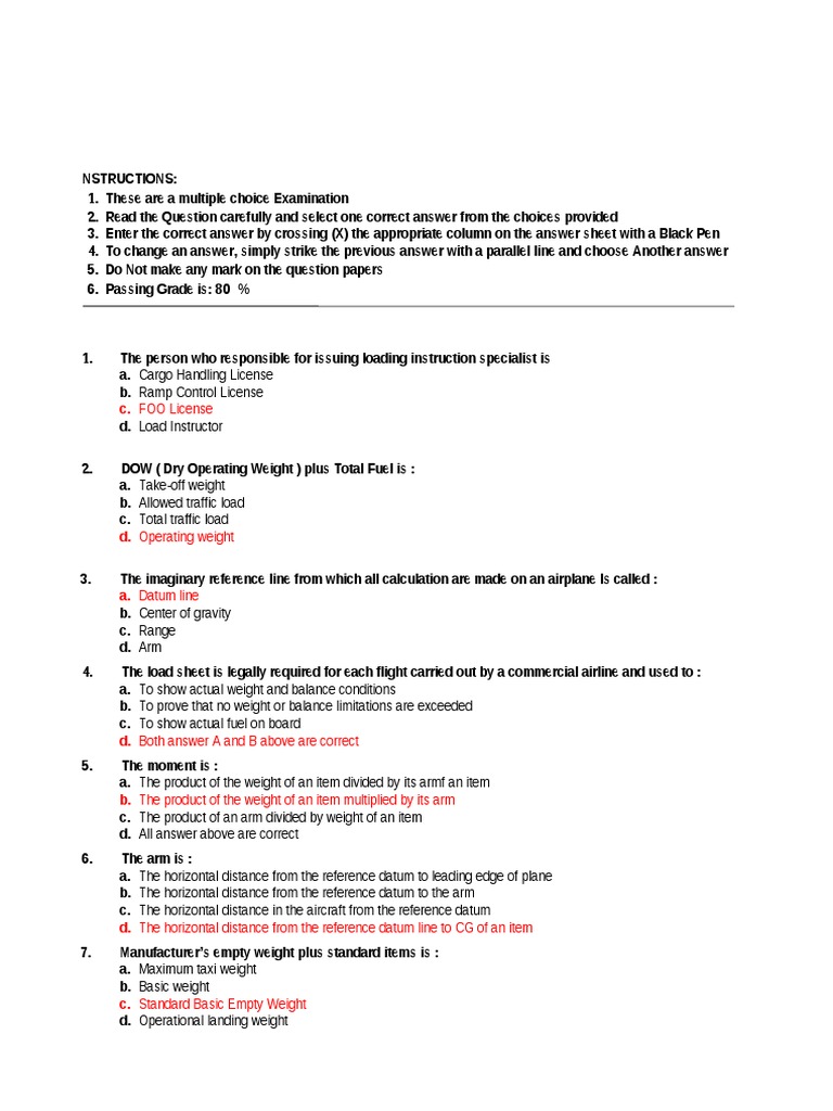 Soal WB | PDF | Aviation | Aircraft