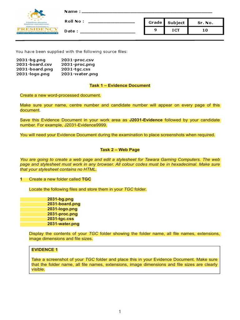 ICT Worksheet 10 | PDF | World Wide Web | Internet & Web