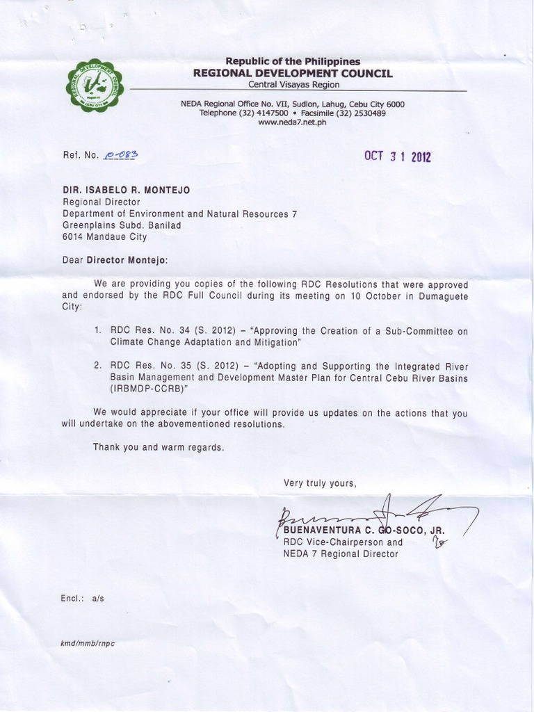 Approving the Creation of a Sub-Committee on Climate Change Adaptation and Mitigation and ...