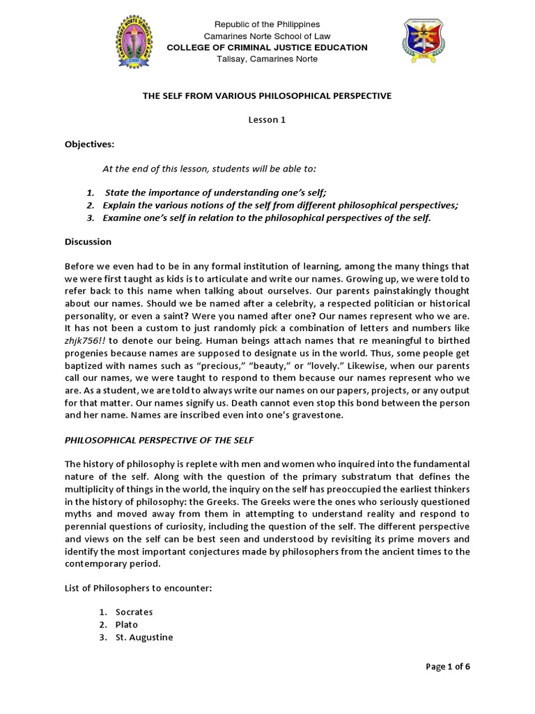Lesson 1 - UTS | PDF | Soul | Mind